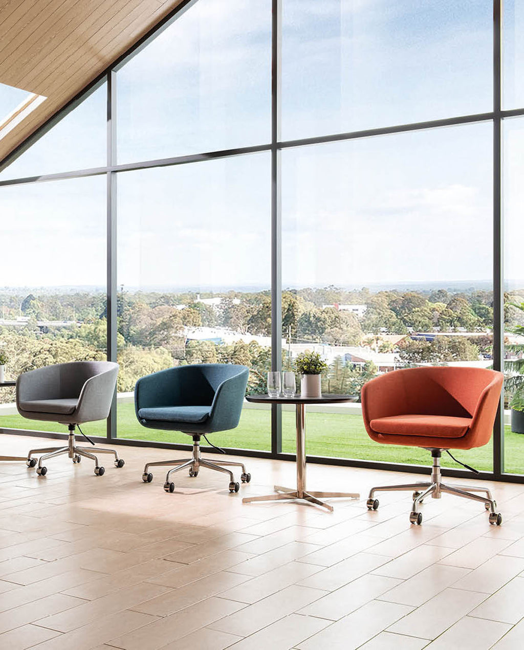 HOLLAND CASTOR - Designer Fabric Chair - D'Arte Haus | Singapore Office ...