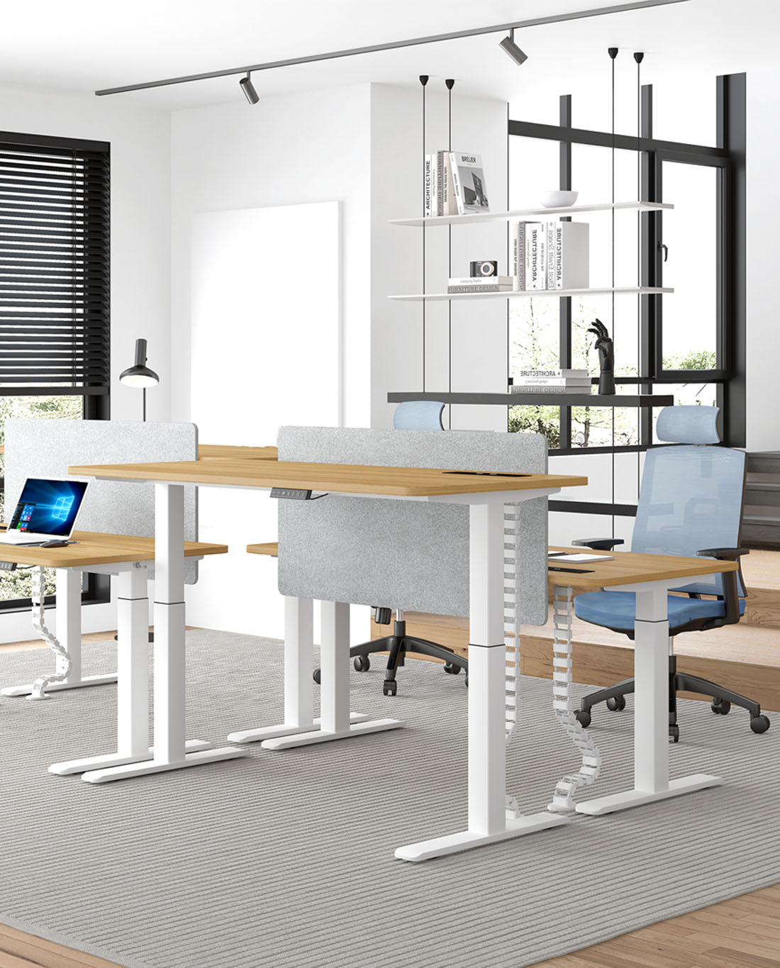 Adjustable Height Work Desk - D'Arte Haus | Singapore Office Furnitures